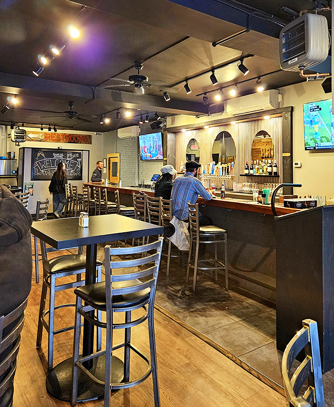 Where everybody knows your name... or at least your favorite beer. The bar area buzzes with the energy of good times and great drinks.