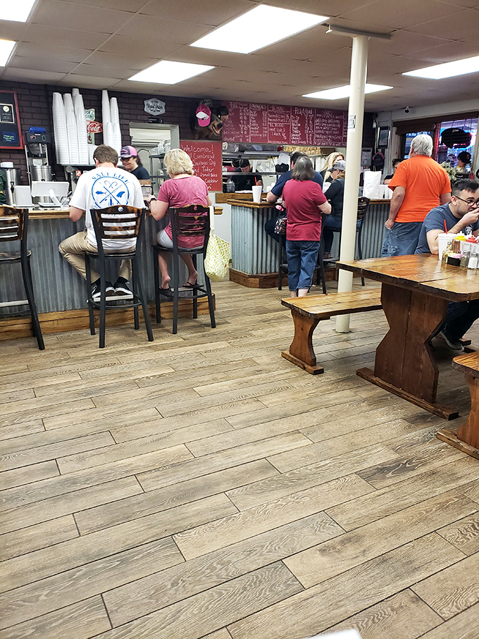 Where strangers become friends over shared love of smoked meats. It's like a BBQ support group, but tastier.