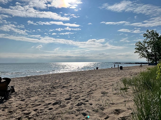 Cloudscape canvas: Mother Nature flexing her artistic muscles, turning Gillson Beach into a real-life Impressionist masterpiece.