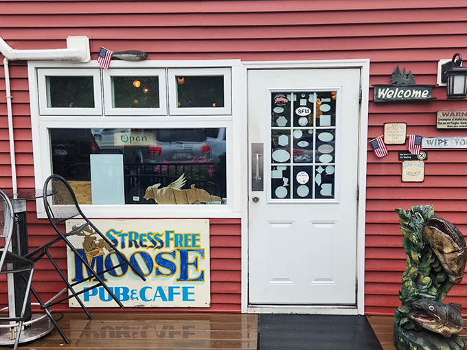 Where even the moose can relax! The Stress Free Moose Pub & Cafe promises a laid-back vibe and comfort food that'll make you want to grow antlers.