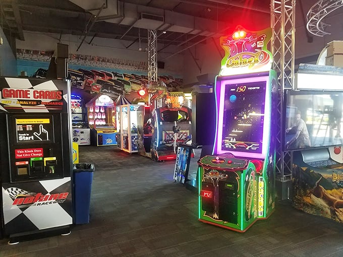 Welcome to the time machine! This arcade will transport you back to your misspent youth, only now you can afford all the games.
