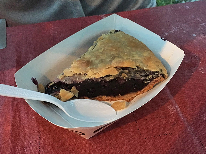 This blueberry pie looks like it just won the county fair - golden, flaky, and bursting with Maine's favorite fruit. Photo credit: Jaclyn Berkley