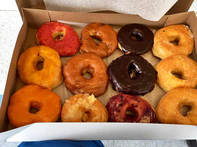 A dozen reasons to smile, arranged in neat rows like delicious dominos waiting to fall into happy mouths.