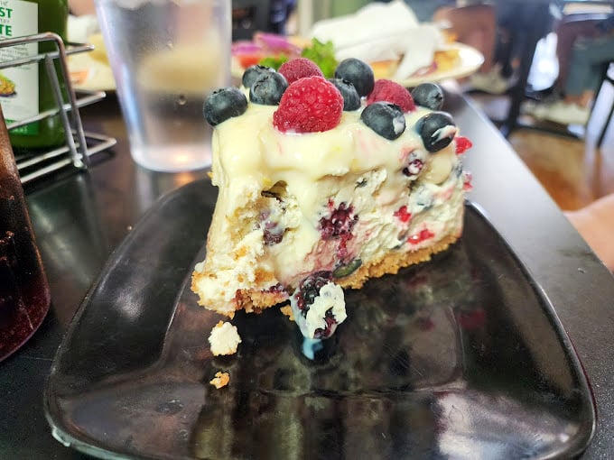 This berry-crowned cheesecake looks like it just won first prize at the county fair - and deserved it.
