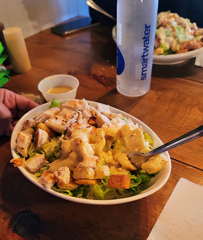 Who said salads can't be exciting? This chicken Caesar is a flavor party, and everyone's invited.
