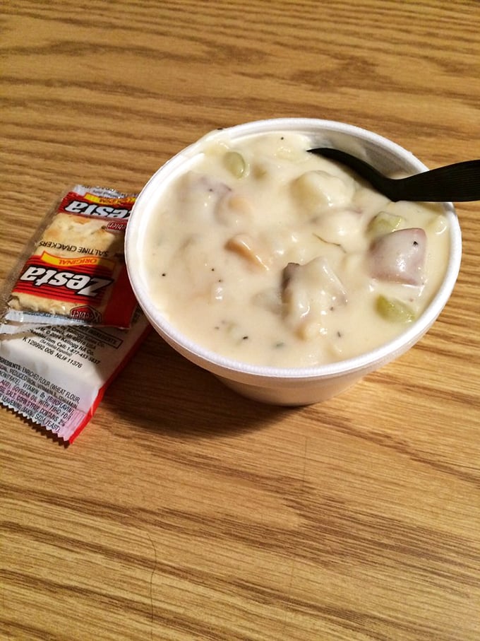 This isn't just chowder - it's a creamy bowl of New England comfort that makes you forget about counting calories.