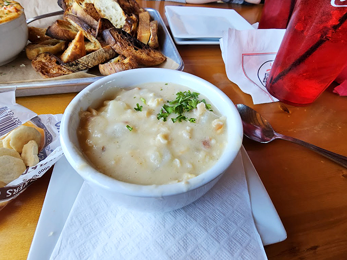 Creamy, dreamy New England comfort in a bowl. This chowder could make a foggy day feel like sunshine.