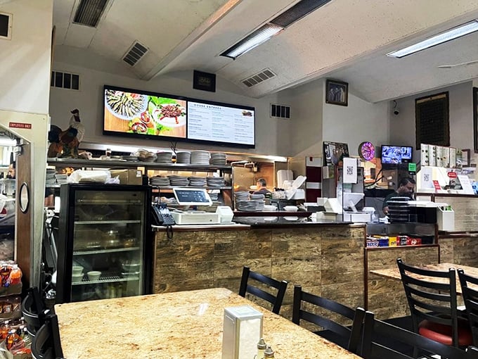 Where the magic happens: the bustling counter area hints at the delicious possibilities awaiting your order.