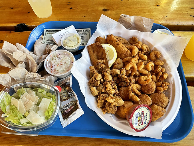 A seafood platter that makes decisions easy: just say "yes" to everything from the deep blue. Photo credit: Mick Dunn