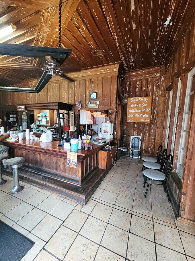 Where rustic charm meets hometown comfort&mdash;every scratch on these wooden walls holds decades of dining memories.
