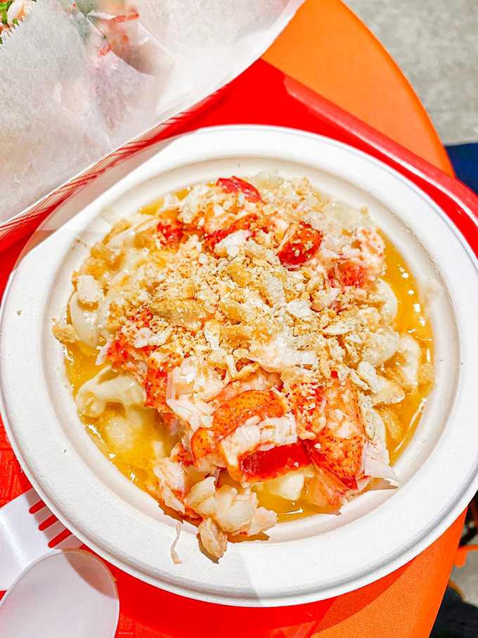 Creamy mac and cheese meets sweet lobster meat - comfort food gets a luxurious coastal Maine makeover.