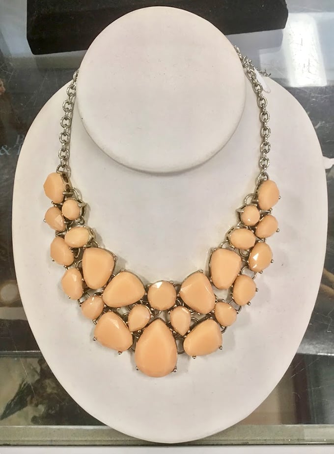 Statement piece alert! This necklace isn't just an accessory &ndash; it's a conversation starter that whispers, "I've got great taste and savvy shopping skills."