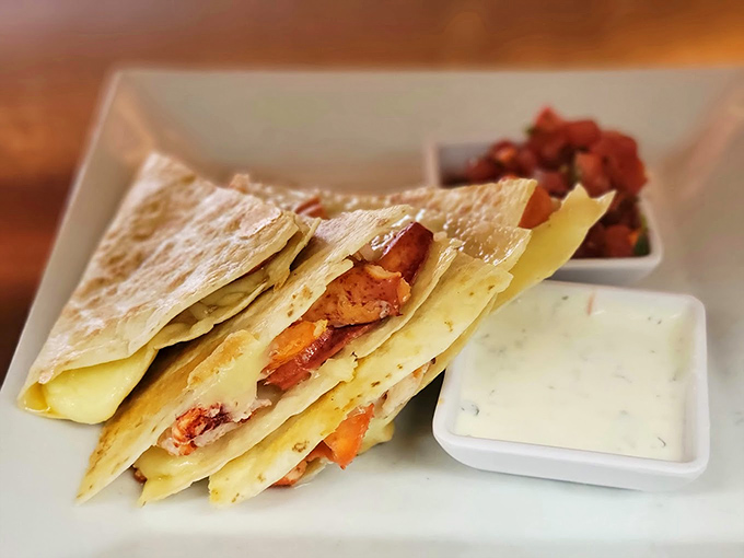 Maine meets Mexico in this lobster quesadilla &ndash; where fresh seafood and melted cheese create a delightfully unexpected friendship.