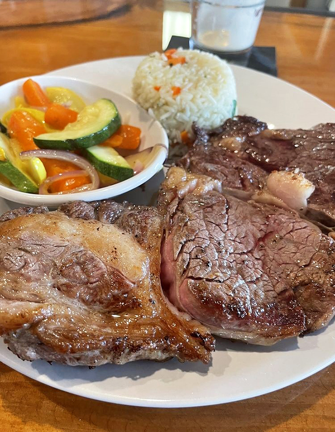 Holy cow! This rib eye is so perfectly cooked, it's practically mooing with flavor. Vegetarians, avert your eyes&mdash;this is meat lover's heaven!