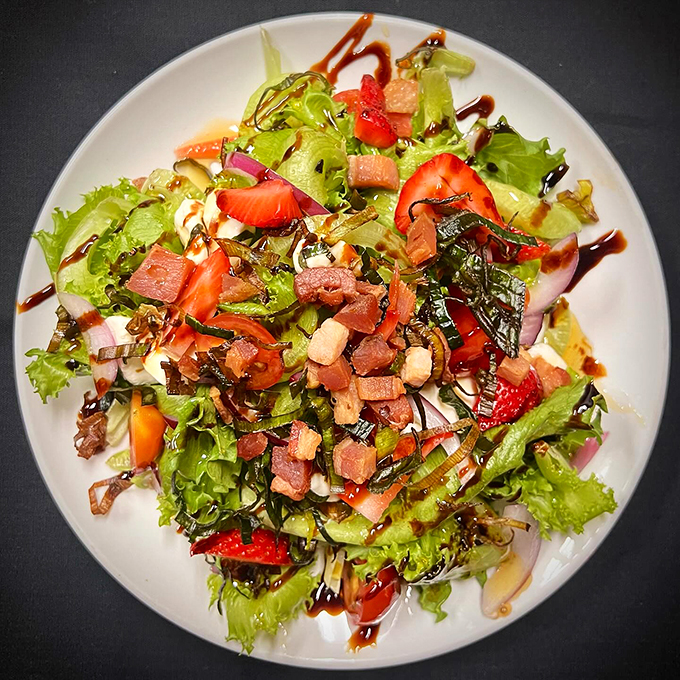 A fresh symphony of greens and seasonal ingredients that proves salads don't have to be boring.