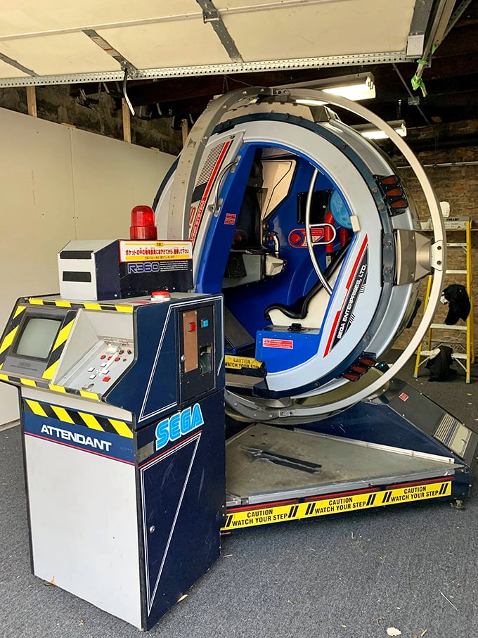 Hold onto your lunch! This gravity-defying contraption is like the love child of a flight simulator and a washing machine on spin cycle.