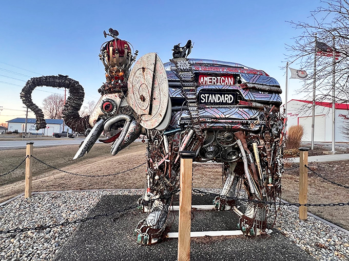 Every angle reveals new surprises, from hidden messages to clever metalwork that transforms junk into genius.