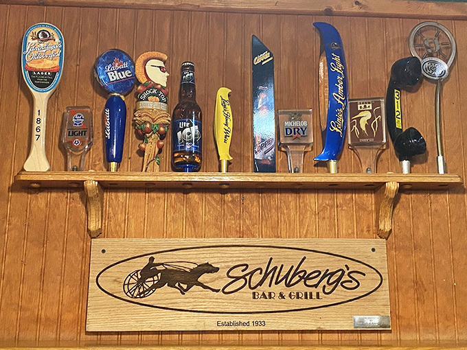 Beer tap handles tell stories of good times past, while promising many more to come.