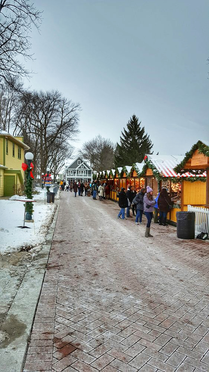 Winter in Naperville: Where the weather outside is frightful, but the market is so delightful! Grab your coziest scarf and join the festive throng.