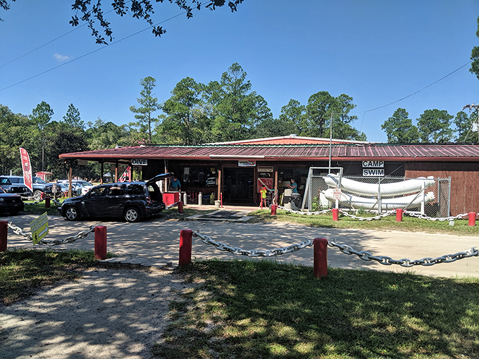 Welcome to Vortex Spring HQ, where "Dive, Camp, Swim" isn't just a motto &ndash; it's a way of life. Adventure starts here! Photo credit: Vance Bryan