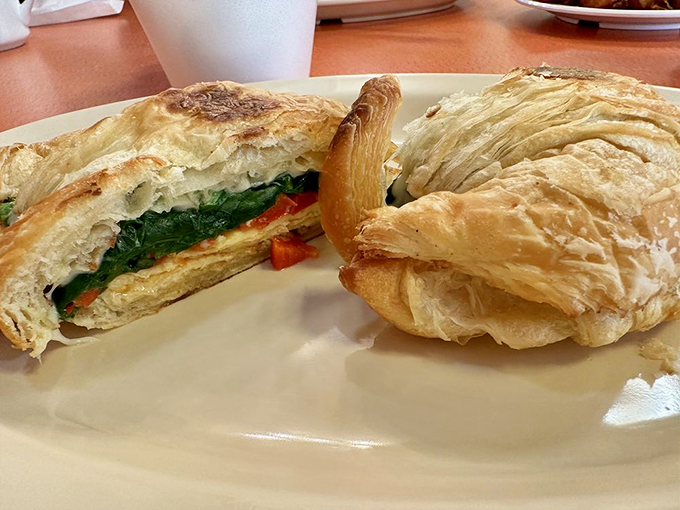 Flaky, cheesy, and oh-so-dreamy. This croissant is what happens when French elegance meets American indulgence.