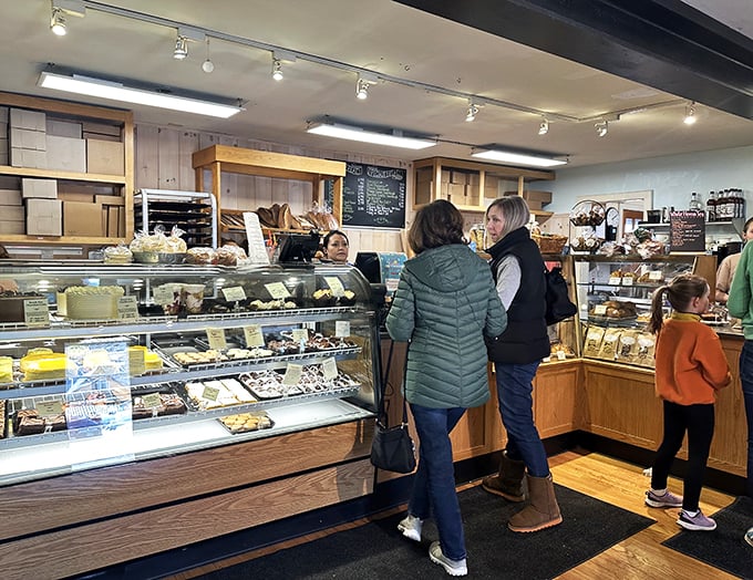 Where the magic happens! Witness the daily pilgrimage of carb enthusiasts as they flock to this pastry promised land.