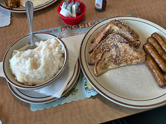 French toast that's more "ooh la la" than "oh la la." Dusted with powdered sugar and served with a side of Southern charm, it's a breakfast that's both homey and haute. Photo credit: Maryssa Marzak