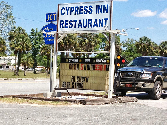 The Cypress Inn: Where "Open" is always followed by "Come on in and loosen your belt!" A beacon of deliciousness since 1928.