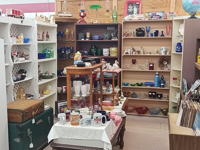 From kitschy mugs to elegant china, this booth's got more personality than a Pixar movie. It's a smorgasbord for the eyes!