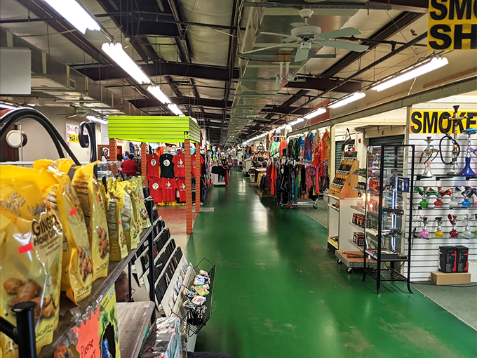 Aisle be there for you! This stretch of retail heaven is where dreams and impulse buys collide. Watch your step &ndash; and your wallet!