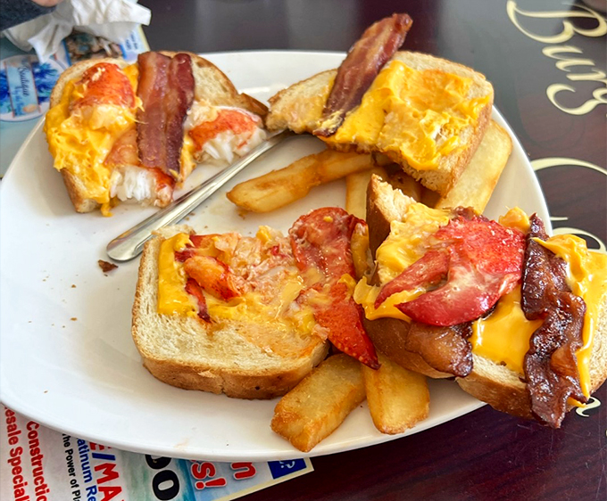 When a lobster roll meets grilled cheese, magic happens. This sandwich is what comfort food dreams are made of.