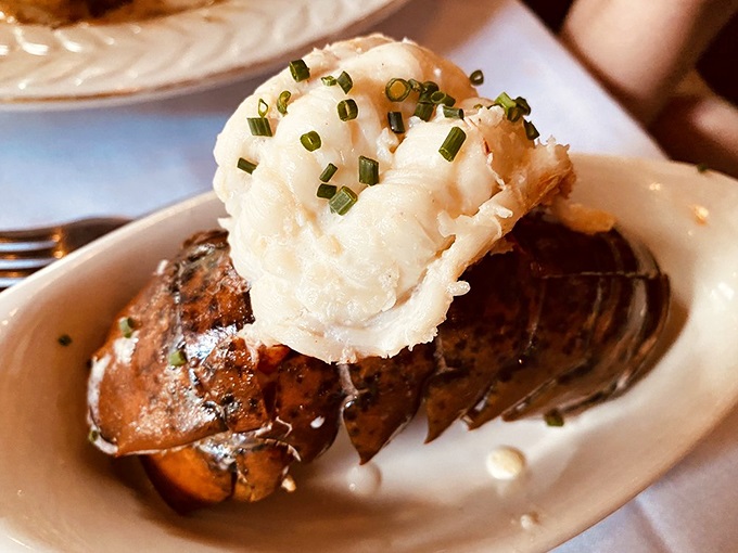 This isn't just a lobster tail, it's a crustacean sensation! Butter-bathed and ready for its close-up.