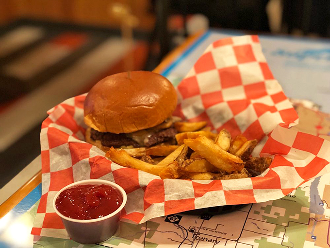 Veggie lovers, rejoice! This mushroom burger proves you don't need meat to achieve burger nirvana. It's a fun-gi for everyone!