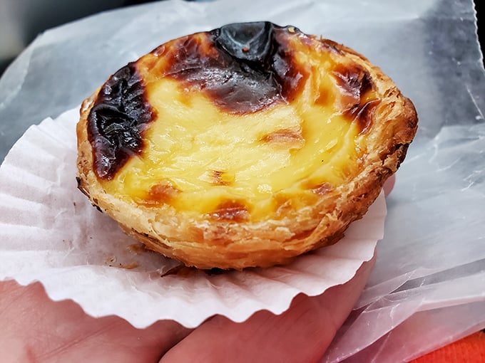 A Portuguese delicacy that's traveled farther than most of us this year. This pastel de nata is proof that good things come in small, custardy packages.