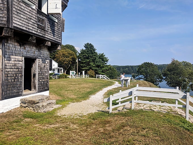 A stroll through history! This path has seen everything from soldiers' boots to tourists' sneakers over the centuries.