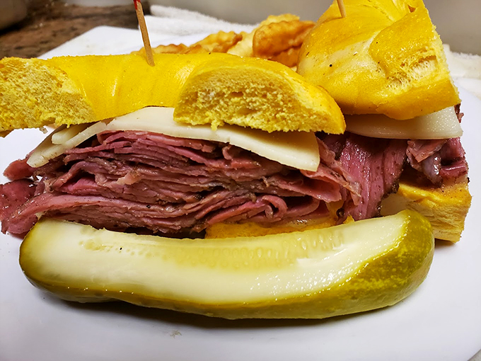 Ladies and gentlemen, the headliner: a sandwich so packed, it could understudy for the entire cast of "Hamilton"!