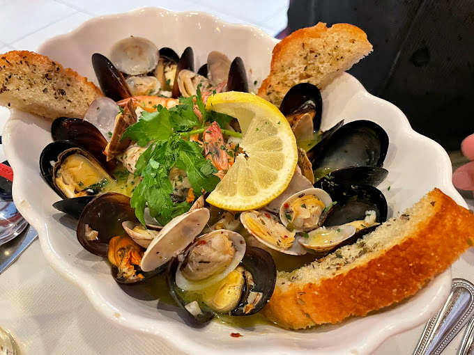 A seafood fiesta that would make Poseidon jealous. It's like an underwater block party on your plate!