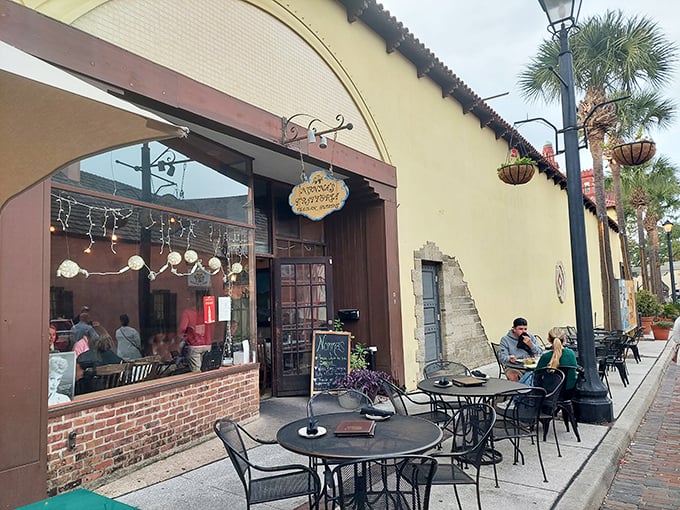 Step into a slice of Italy on Florida's historic streets. Nonna's outdoor seating is perfect for people-watching and pasta-twirling. Photo credit: Lisa Murray