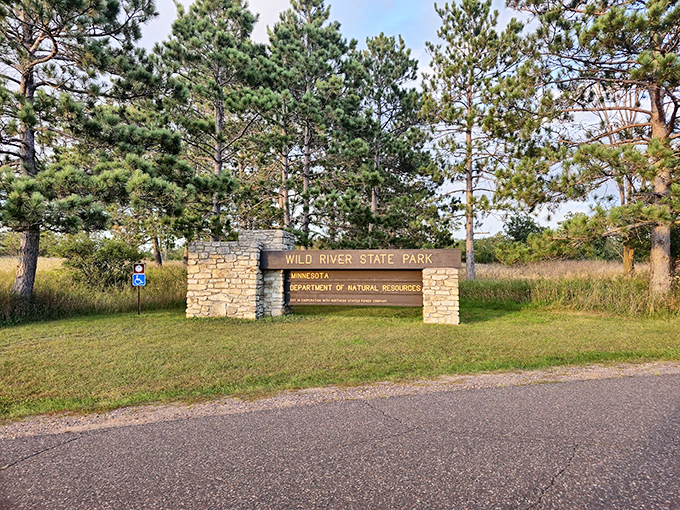 Where the St. Croix flows gently, inviting visitors to slow down and smell the falling leaves.