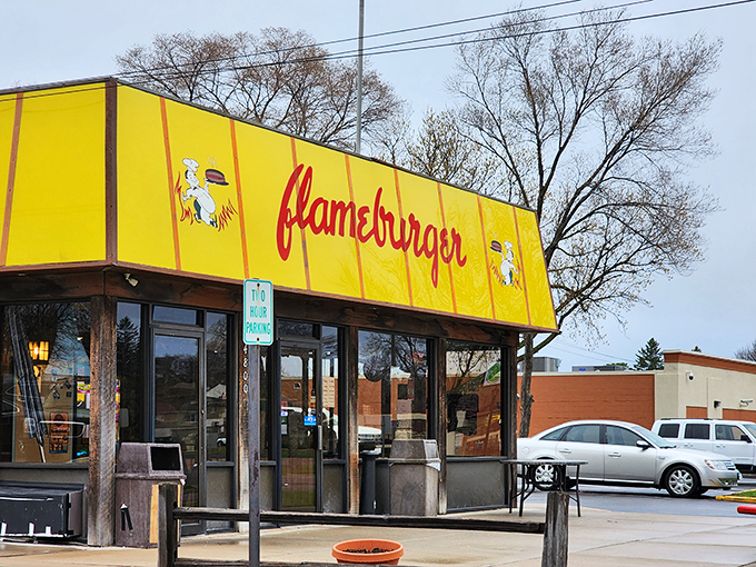 Flameburger: Where the decor is retro, the burgers are legendary, and the calories are... best not counted.