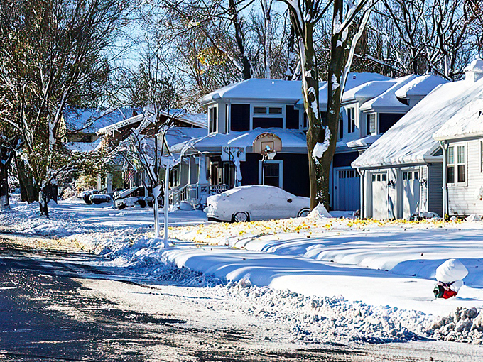 Rochester's residential streets transform into a winter wonderland, where every snowfall tells a story.