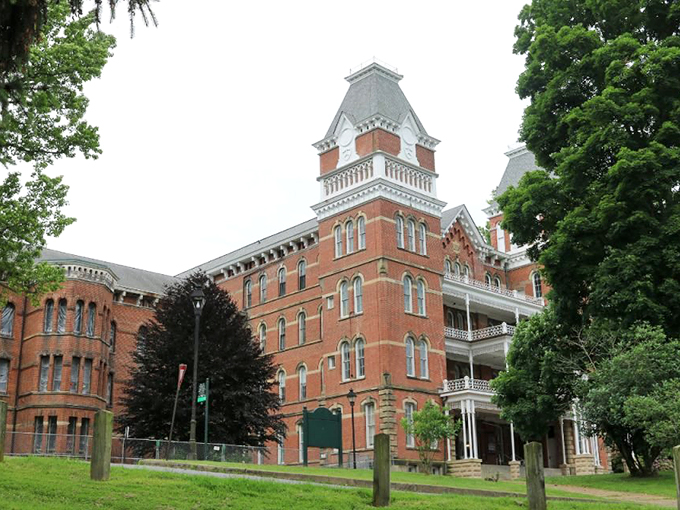 "Former asylum turned college campus. Where else can you get an education with a side of supernatural extracurriculars?"