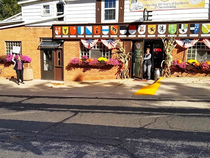 A cheese lover's United Nations! These colorful crests celebrate the global heritage behind Wisconsin's local flavors.