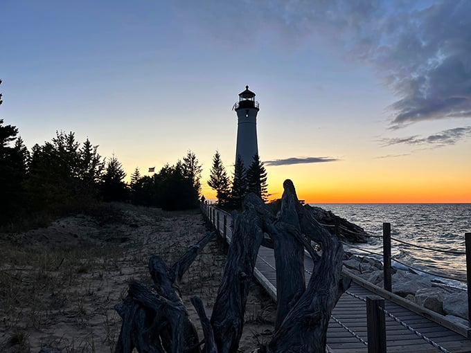 Off the beaten path and worth every mile. Crisp Point Lighthouse is Lake Superior's hidden gem, no treasure map needed. 