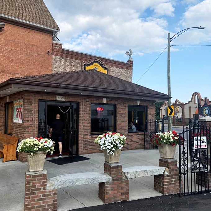 Mi Pueblo's grand entrance: Where every meal feels like a quinceanera for your taste buds. Bring your appetite and dancing shoes!