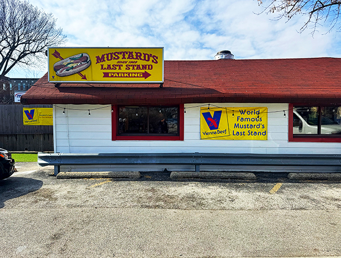Evanston's own Alamo of flavor! Mustard's Last Stand bravely defends the honor of proper hot dogs in the face of ketchup-loving heretics.