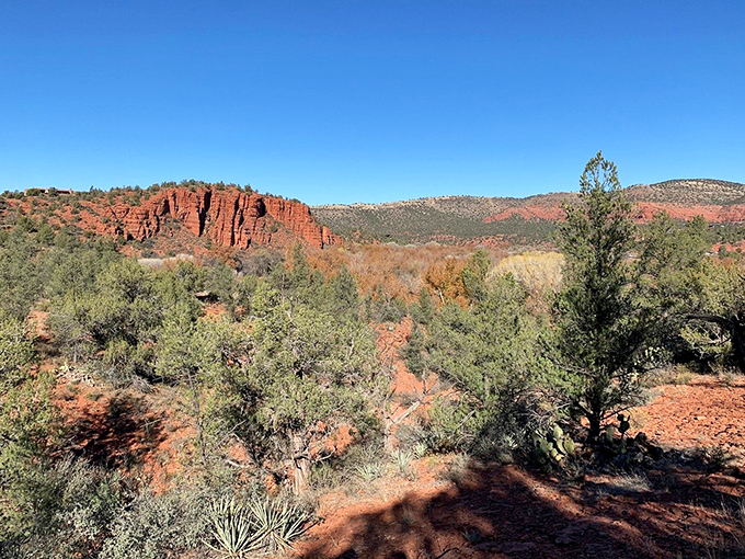 Red rock wonderland where every view is postcard-worthy. Indiana Jones would feel right at home here!