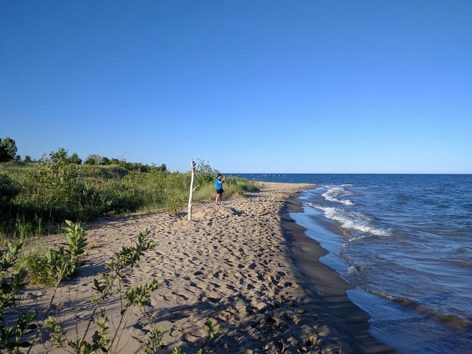 Nature's playground in Tawas City! Crystal clear waters and pristine beaches invite you to dip your toes in Lake Huron's refreshing embrace.