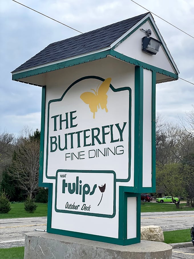 That charming butterfly sign has been guiding hungry Beloit diners for generations.
