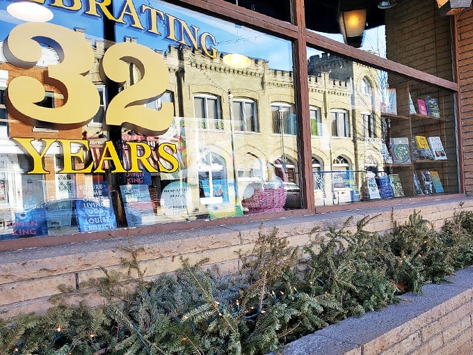 32 years of spreading the joy of reading! The Little Read Book's window display celebrates decades of literary love.